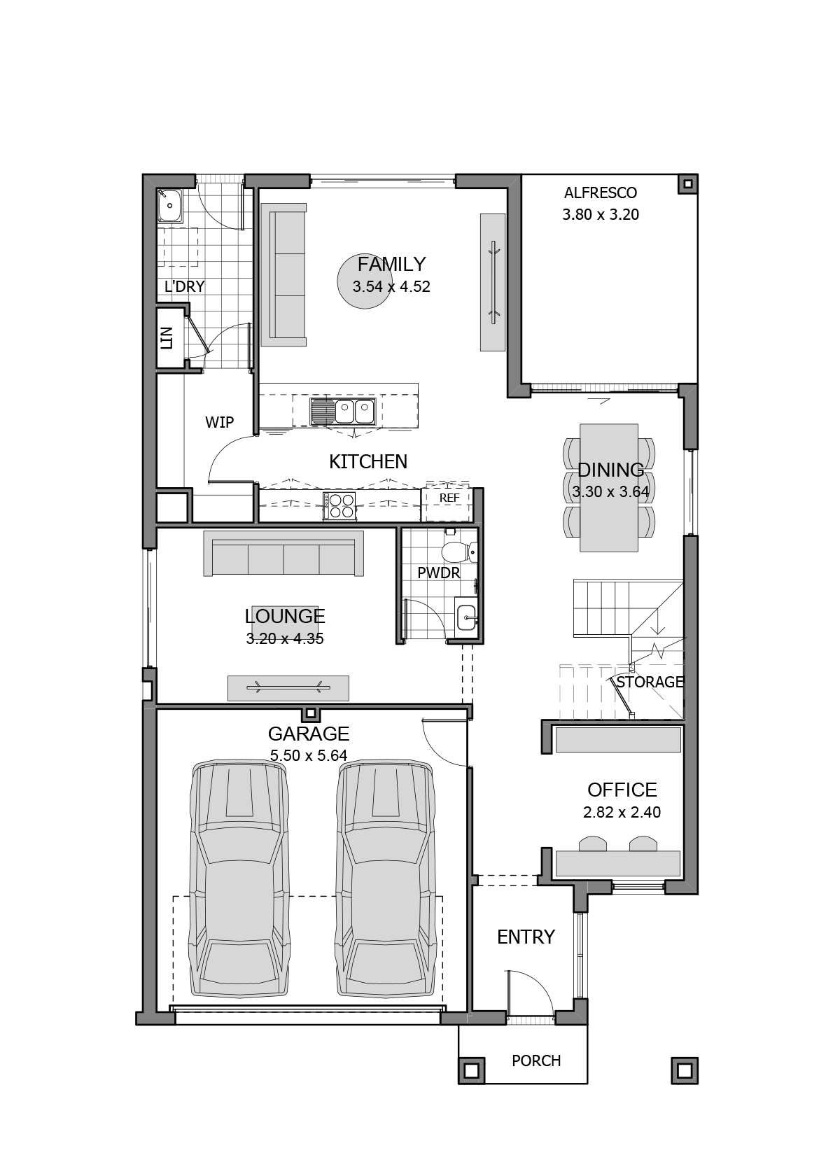 One Story Floor Plan Easy Draw
