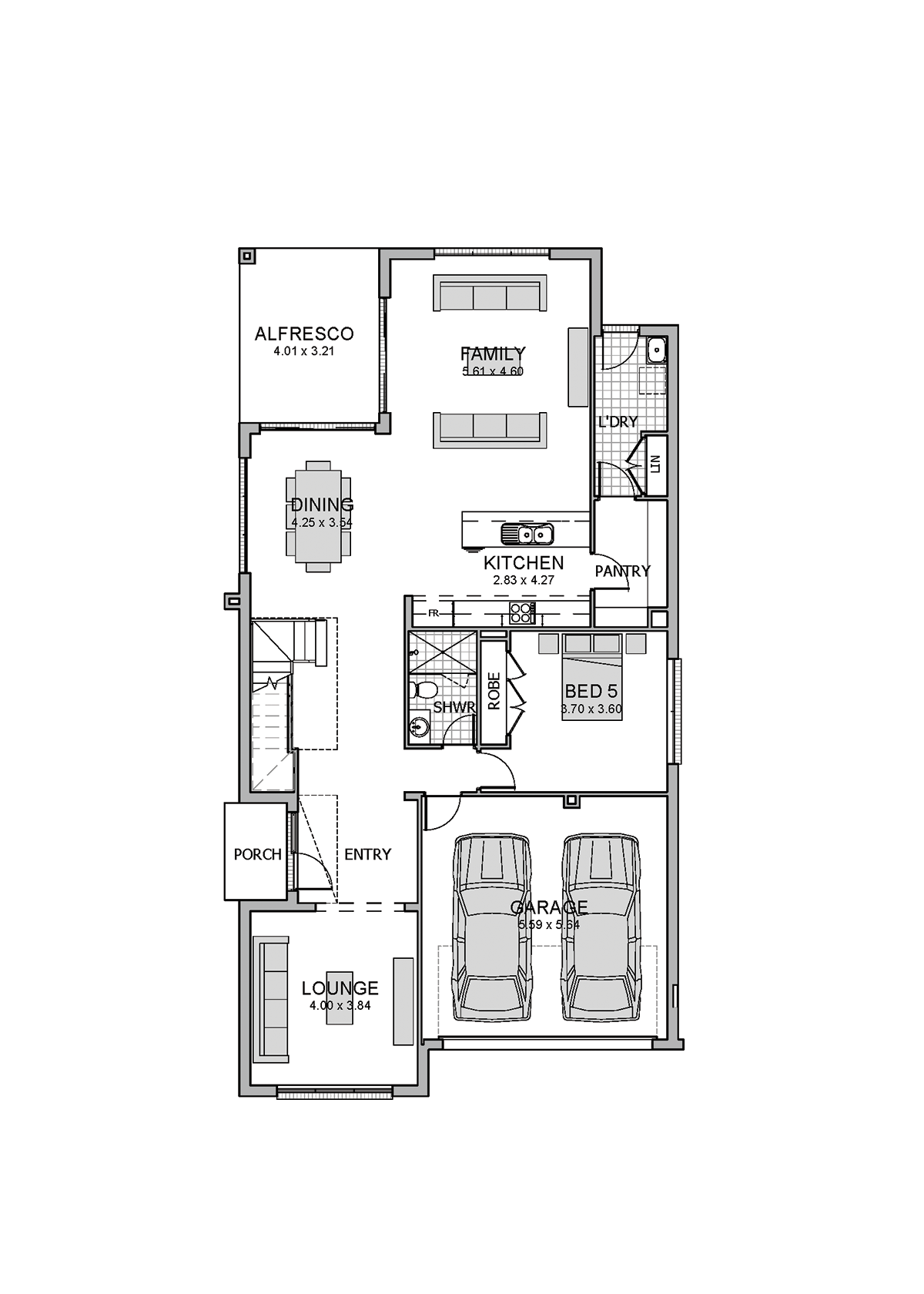 Balmoral Side Entry Home Design | Double Storey House Plans | Rawson Homes